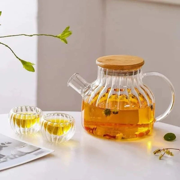 1000ml Borosilicate Glass Teapot | Stovetop Tea Maker – Homelux Kenya
