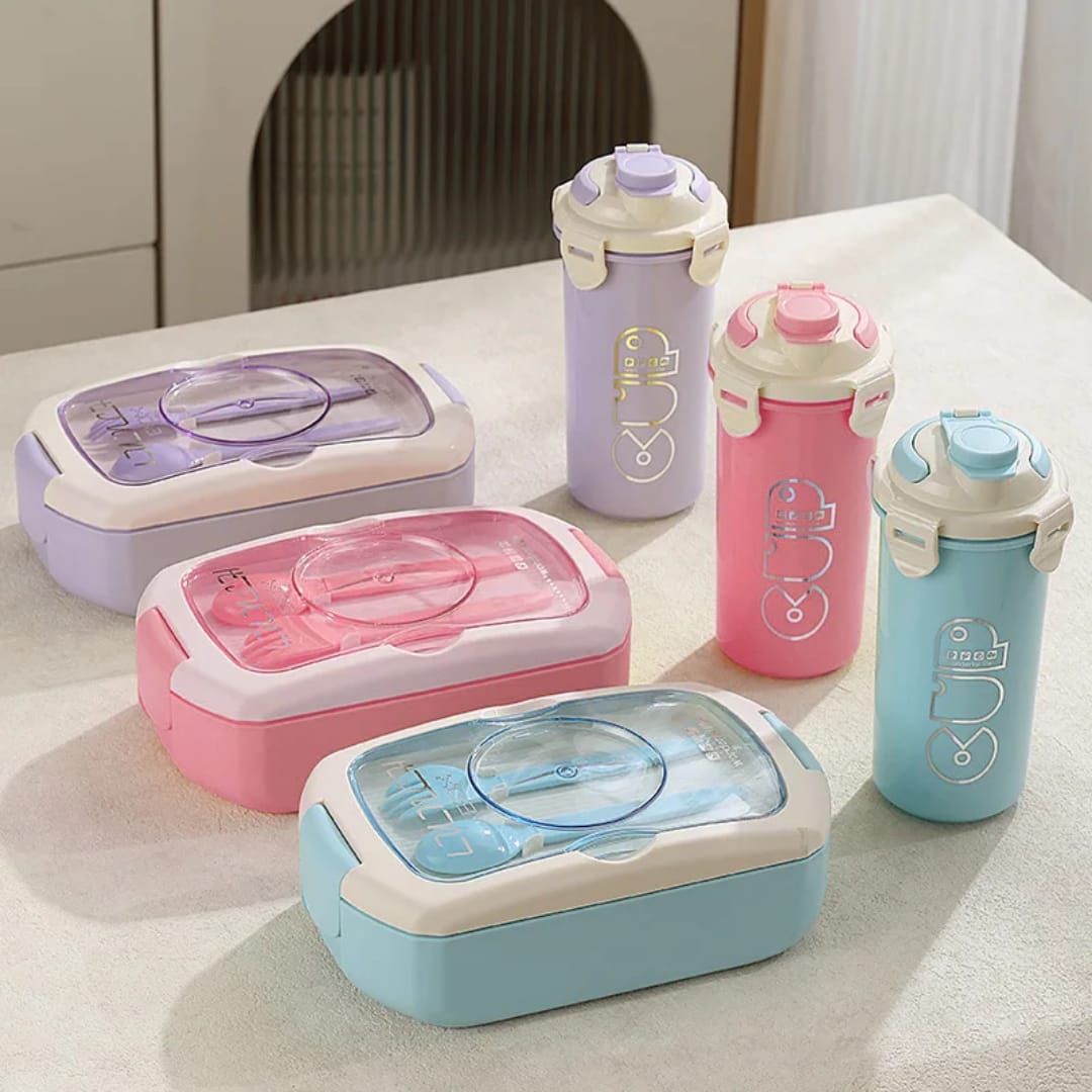 2 in 1 LUNCH BOX WITH BOTTLE – Homelux Kenya