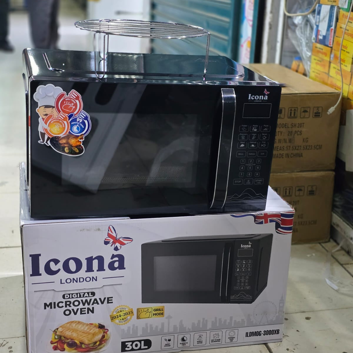 30 litres icona digital microwave with grill – Homelux Kenya