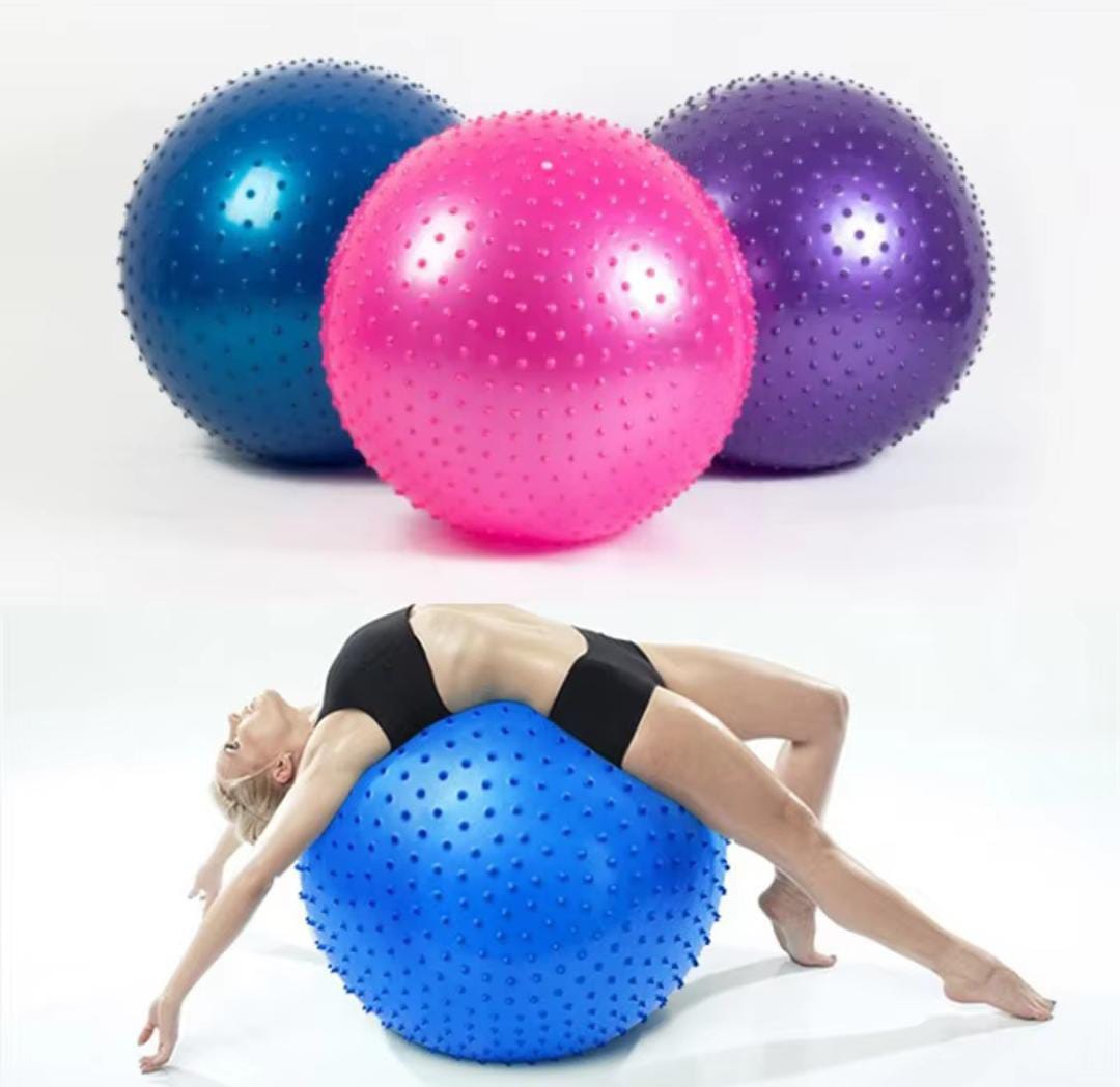 Spike Gym Ball Anti-Burst, Slip-Resistant Exercise Ball for Fitness ...